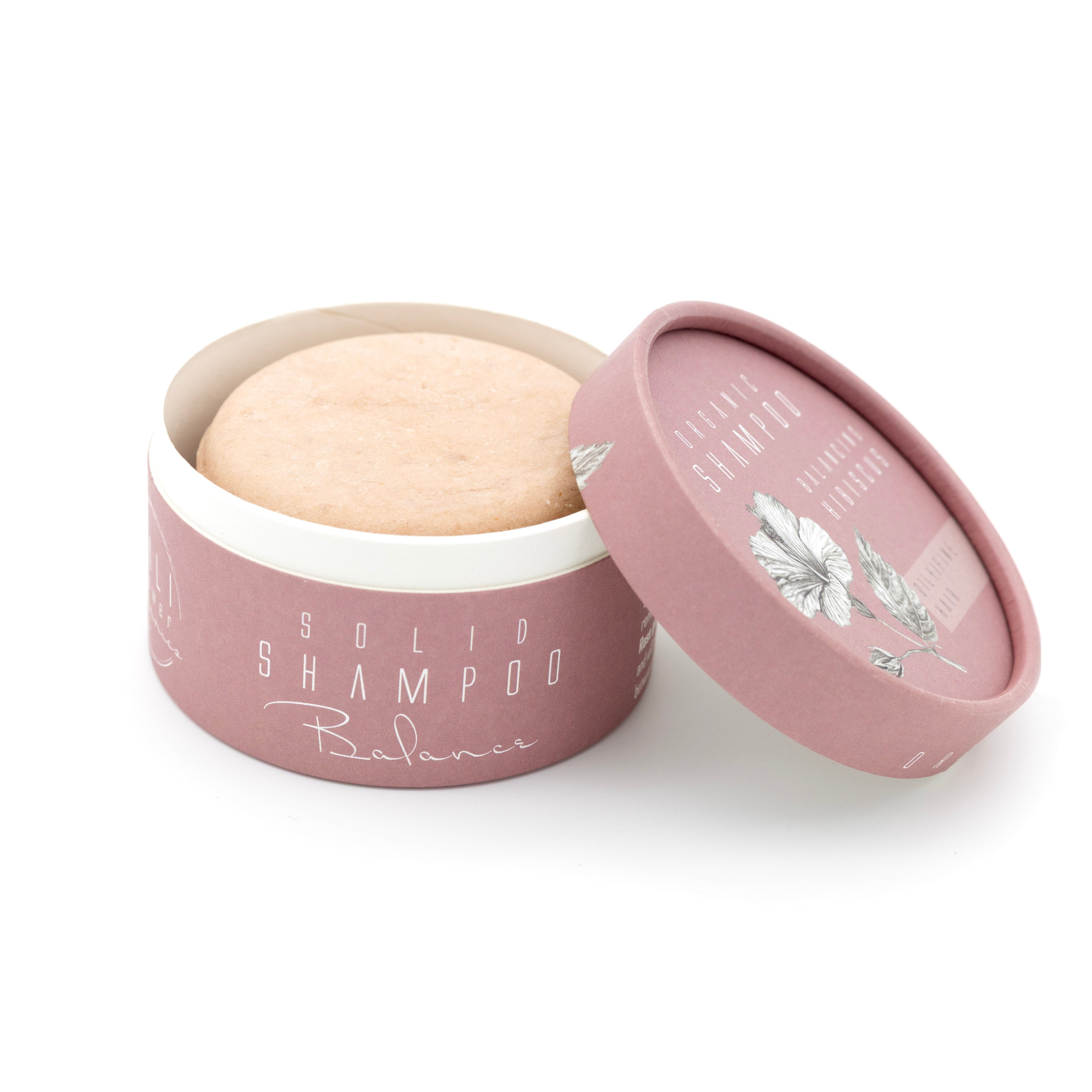 Shampoo bar BALANCE - with hibiscus and pink clay – KaliFlower Organics
